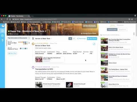 Deleting & Moving Events in Your Itinerary