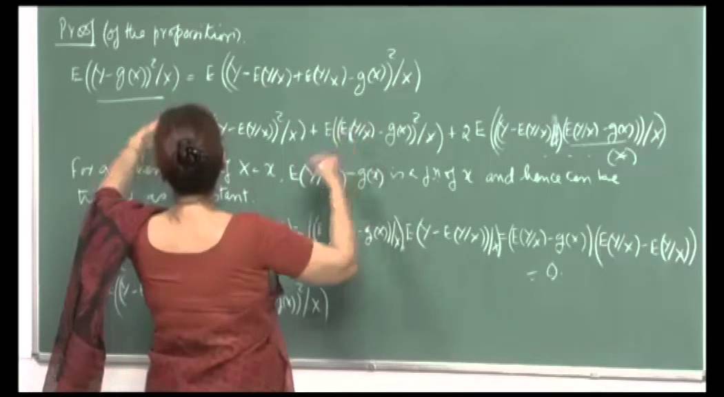 Mod-01 Lec-18 Conditional expectation, Best linear predictor