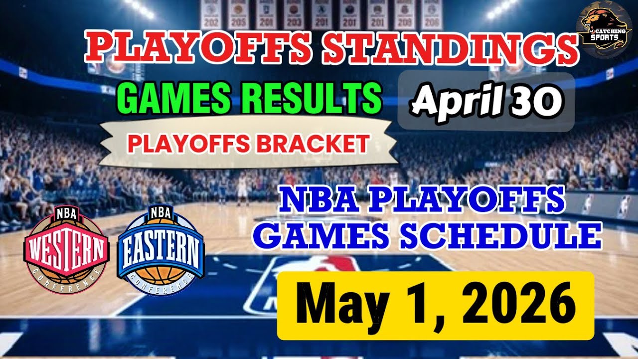 NBA STANDINGS PLAYOFFS APRIL 30 | NBA GAMES SCHEDULE May 1, 2026 | NBA PLAYOFFS BRACKET 2026