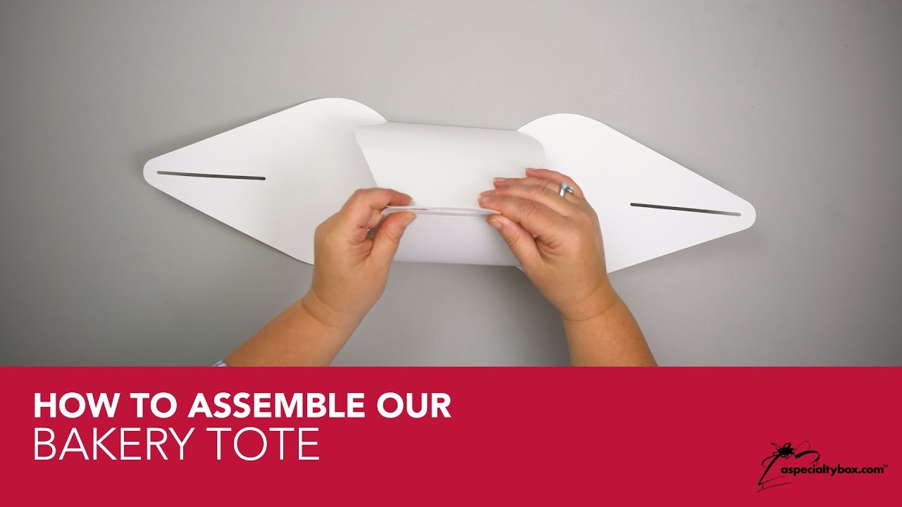 How To Fold A Bakery Tote Folding Carton Box