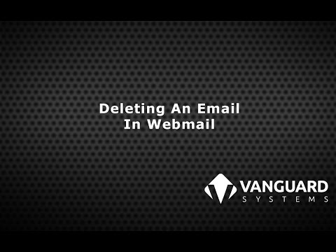 Deleting An Email In Webmail