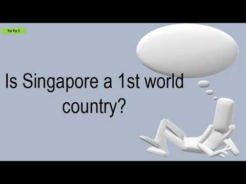 Is Singapore A 1St World Country?