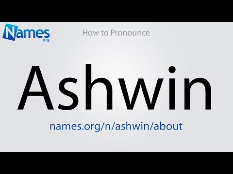 How to Pronounce Ashwin