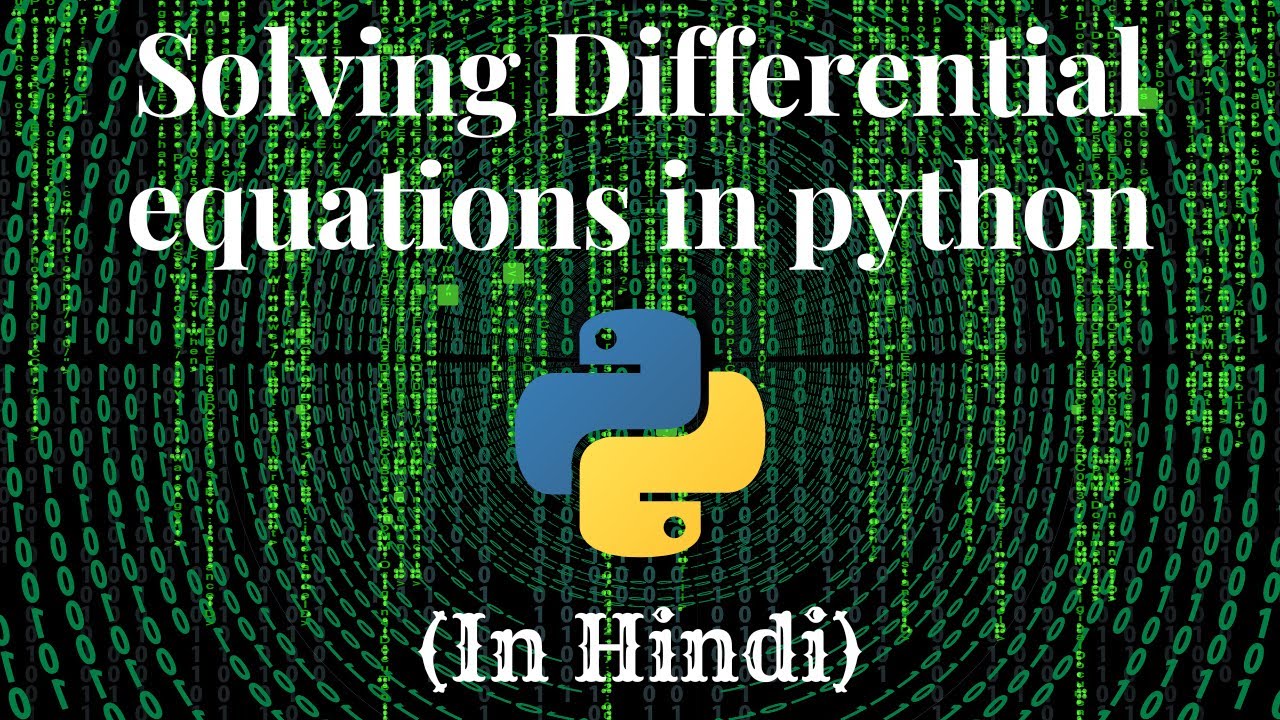 Differential equations  in Python#codewithharry#python #maths #pythontutorial #differentialequation