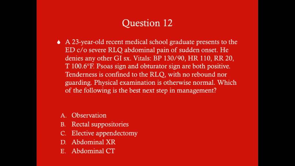 General Surgery Review Questions (Part 2) - CRASH! Medical Review Series