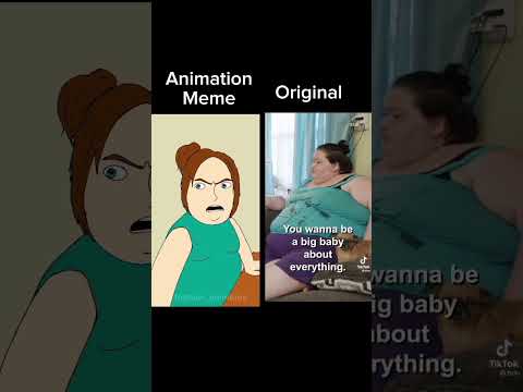 1000lb sisters (Original vs Animation Meme) #shorts #animation