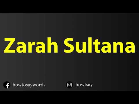 How To Pronounce Zarah Sultana