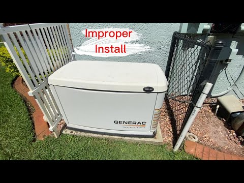 Improper Generac Generator Install - Things I Found Wrong
