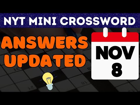 NYT Mini Crossword Answers for Nov 8 | NYT Mini Crossword Friday Answers Explained