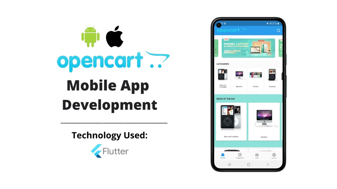 OpenCart Mobile App Development | Flutter eCommerce Android & iOS App