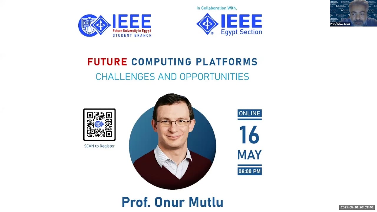 IEEE Egypt Invited Seminar - Future Computing Platforms: Challenges & Opportunities - Onur Mutlu