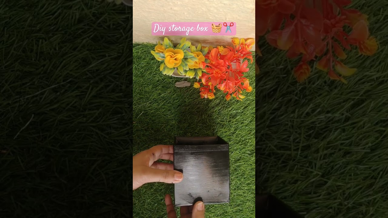 Diy cardboard storage box #cardboardcraft #diystoragebox #diy #craft #decor #recycle #handmade