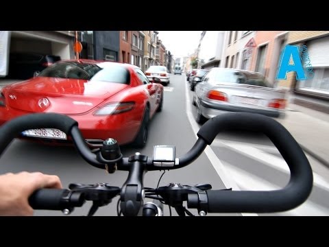 Chasing an AMG SLS in Roeselare