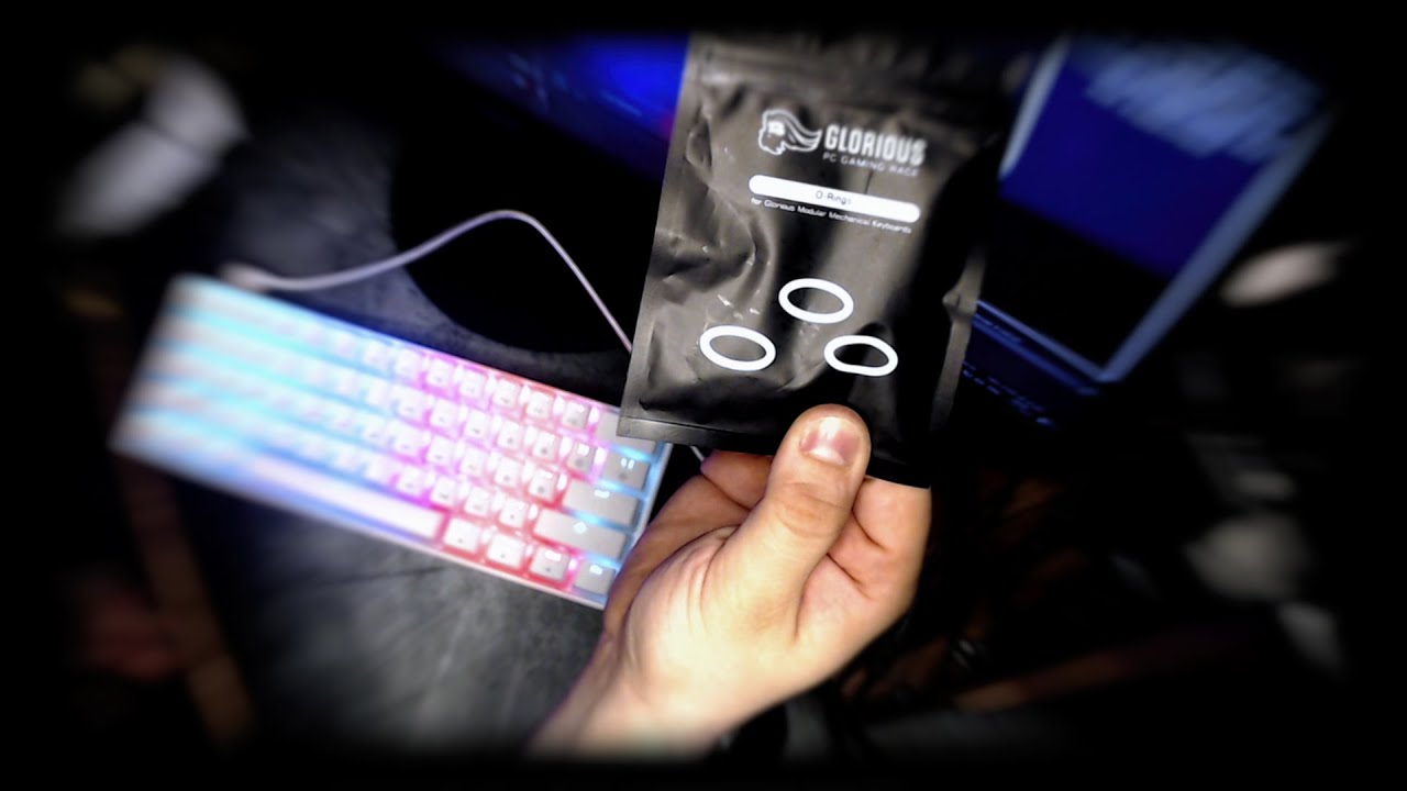 How to mod Ractous RTK61 mechanical gaming keyboard by Glorious O-rings! #shorts #DIY