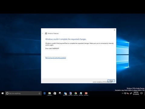 Fix 0x800F0906 and 0x800F081F Error Messages While Installing NET Framework 3 5 in Windows 10 and 8