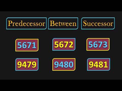 Class 3 | How to write Predecessor and Successor of 4-digit numbers ? | PMCE