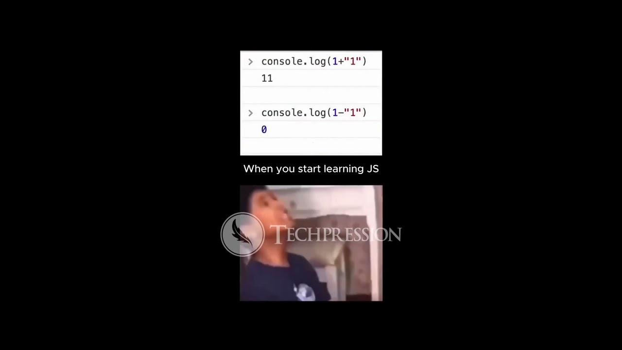 Learning JavaScript Be Like… 🤯 | Coding Meme
