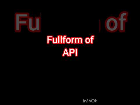 Fullform of API#fullform #computereducation #computer