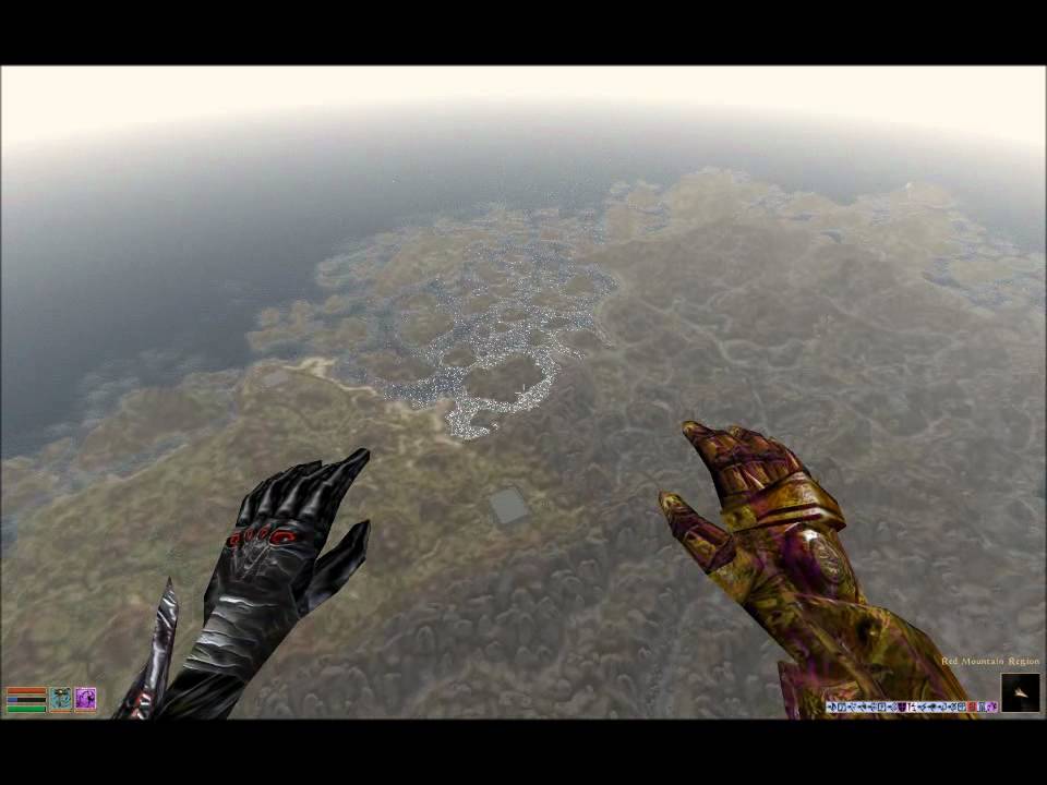 Jumping from Sheogorad to Vivec