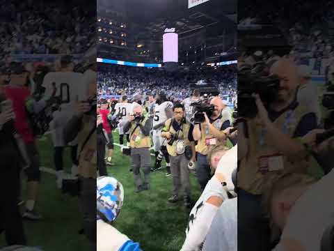 Aidan Hutchinson and Maxx Crosby swap jerseys after Monday Night Football | Detroit #Lions #shorts