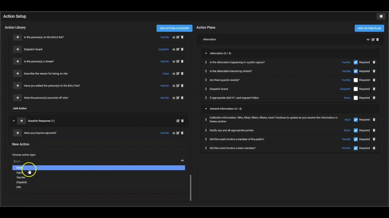 SureView Quick Take: Action Setup