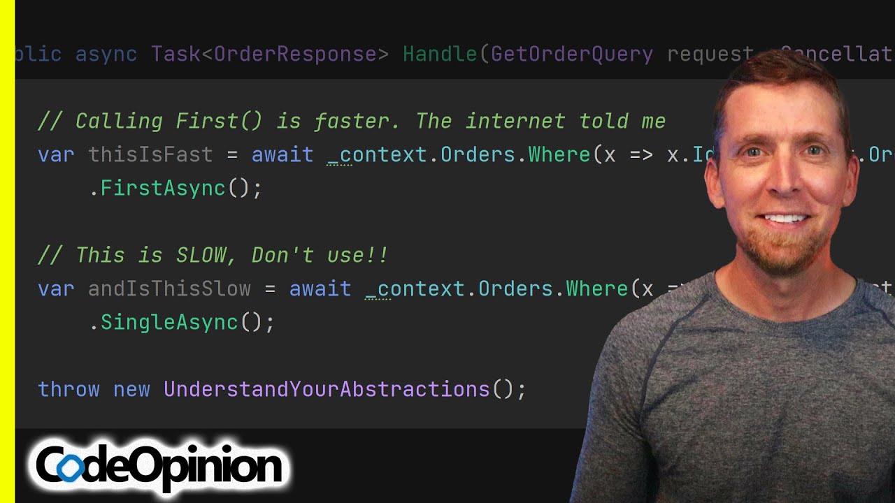 Single() or First()? Understand the abstractions you use!