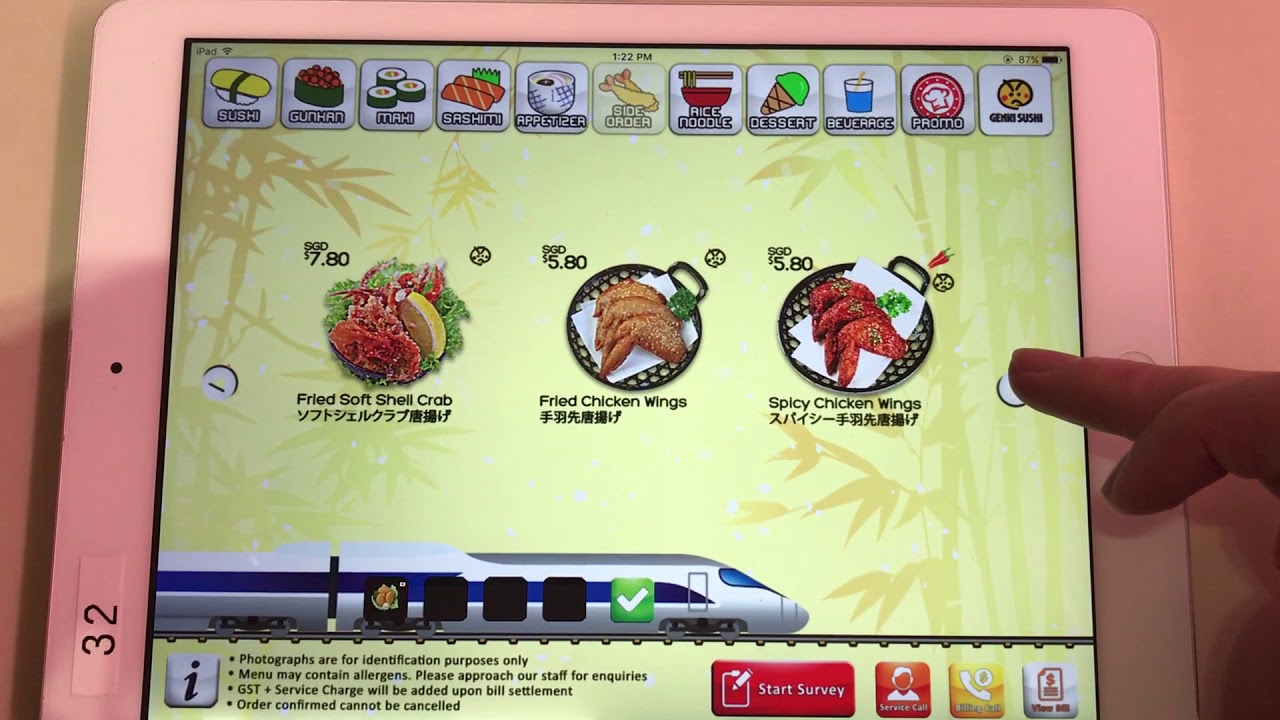 Sushi Restaurant Ordering System
