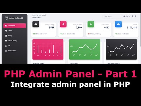 Learn Part 1 PHP Admin Panel How to Setup Arrange Files and make a Admin Panel in PHP - Mind Luster