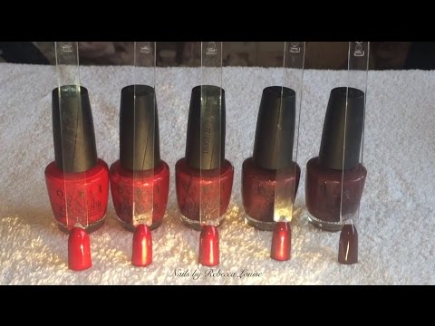 OPI The Best Reds Swatches