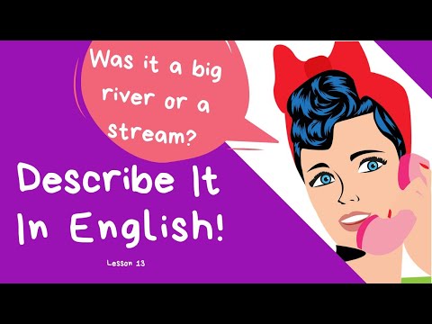 How to Describe a Small Stream in English