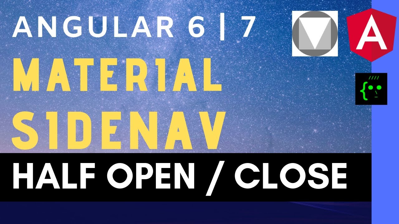 Angular 6 - Material Sidenav with Half Close Mode