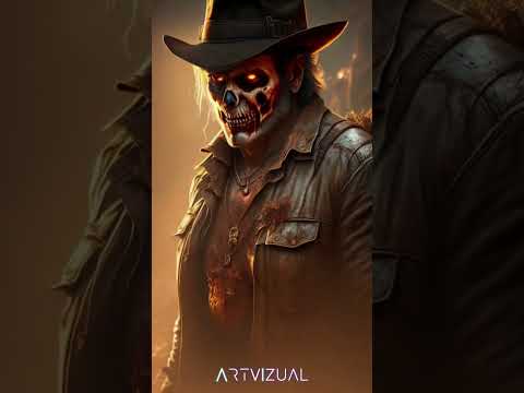 AI turn Indiana Jones into Zombie Art
