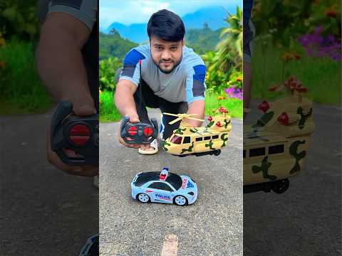 Police car ar Boro Size RC Military Helicopter🚁🔥