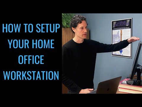 How to setup your home office workstation ergonomically by Toronto Chiropractor Dr. Byron Mackay