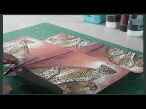 Decoupage Napkins a Craft Box - Gift that roar with a wild flavor!