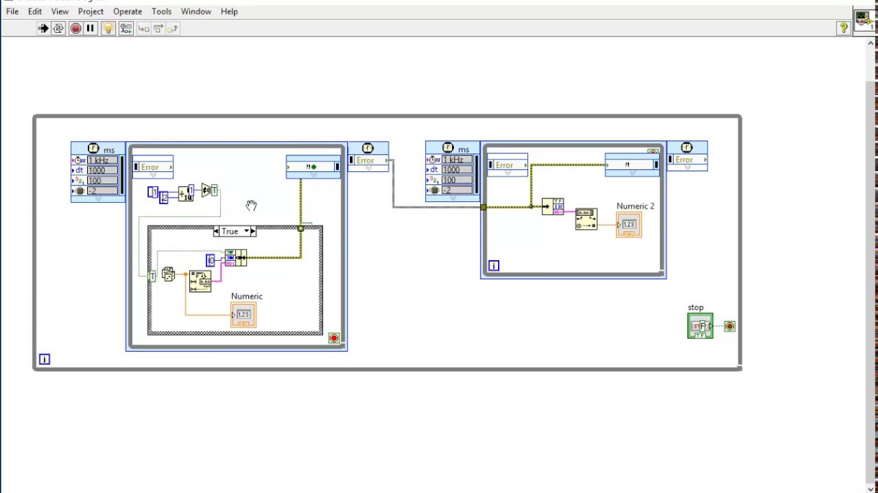 How to pass values between non stop loops in LabView