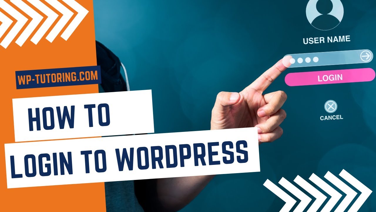 How to log into WordPress