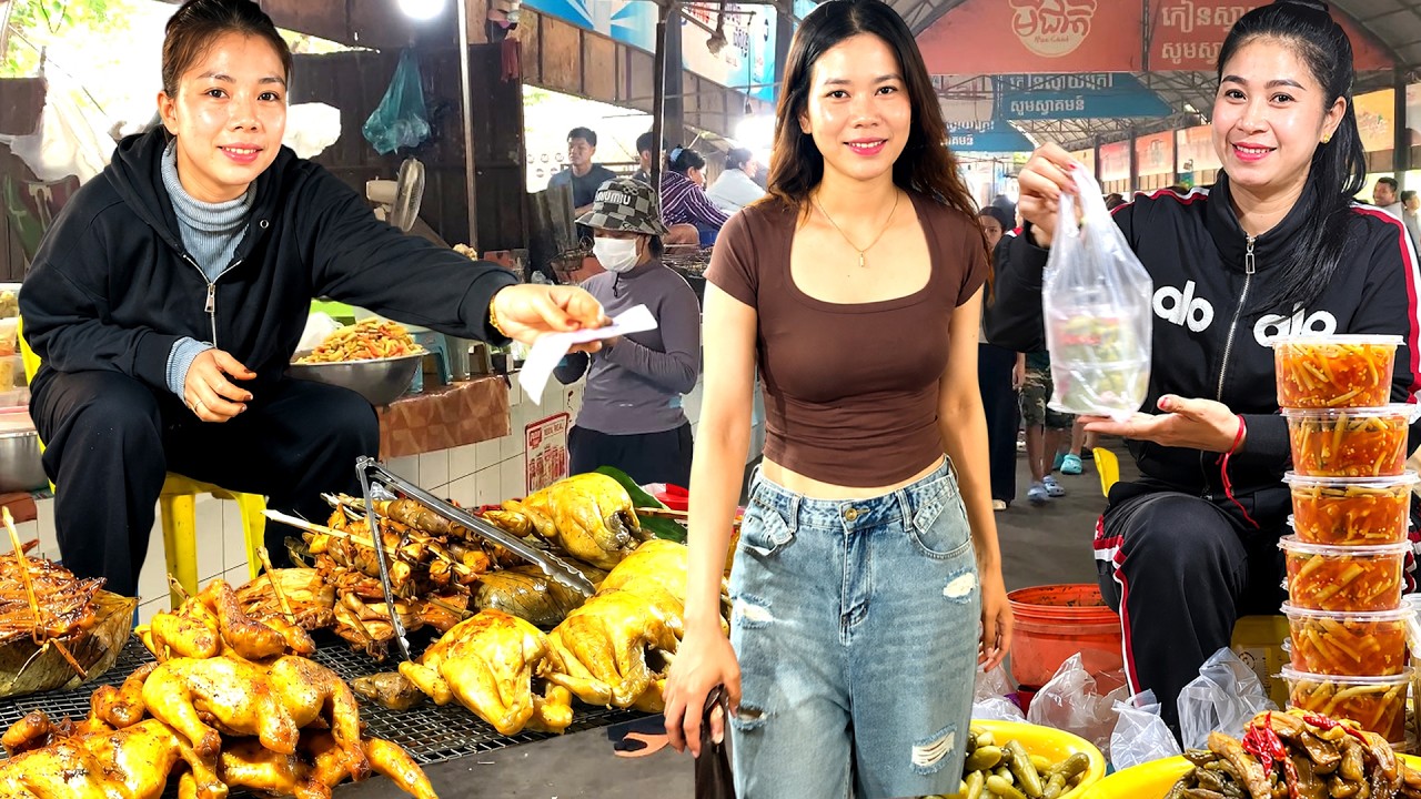 Best Hidden Gems CAMBODIAN Street Food Tour - Walking Tour Explore Boeung Trabek & Kien Svay Resort