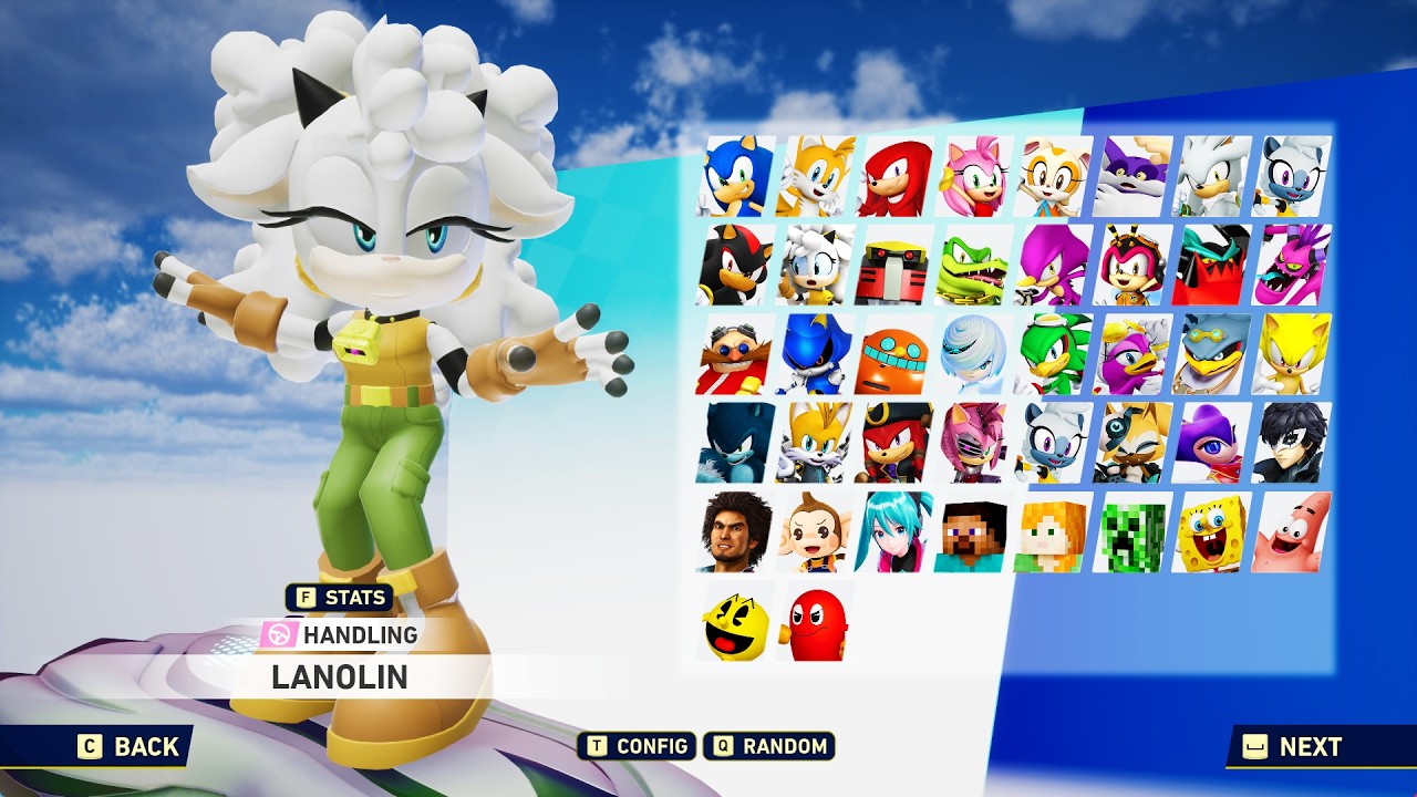 Lanolin the Sheep in Sonic Racing Crossworlds Mod