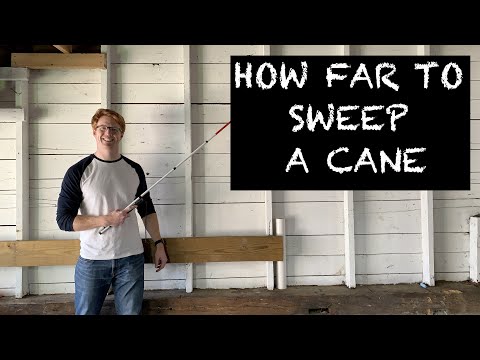 How Wide Should You Sweep a White Cane (Arc Width)? – Blind On The Move