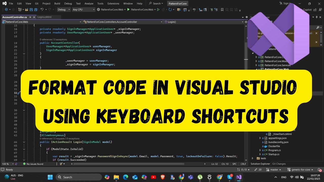 How to Format Code in Visual Studio with Keyboard Shortcuts (Quick & Easy!)