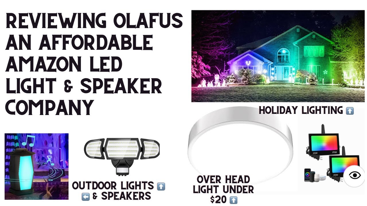AMAZON LED LIGHT & SPEAKER REVIEW | OLAFUS