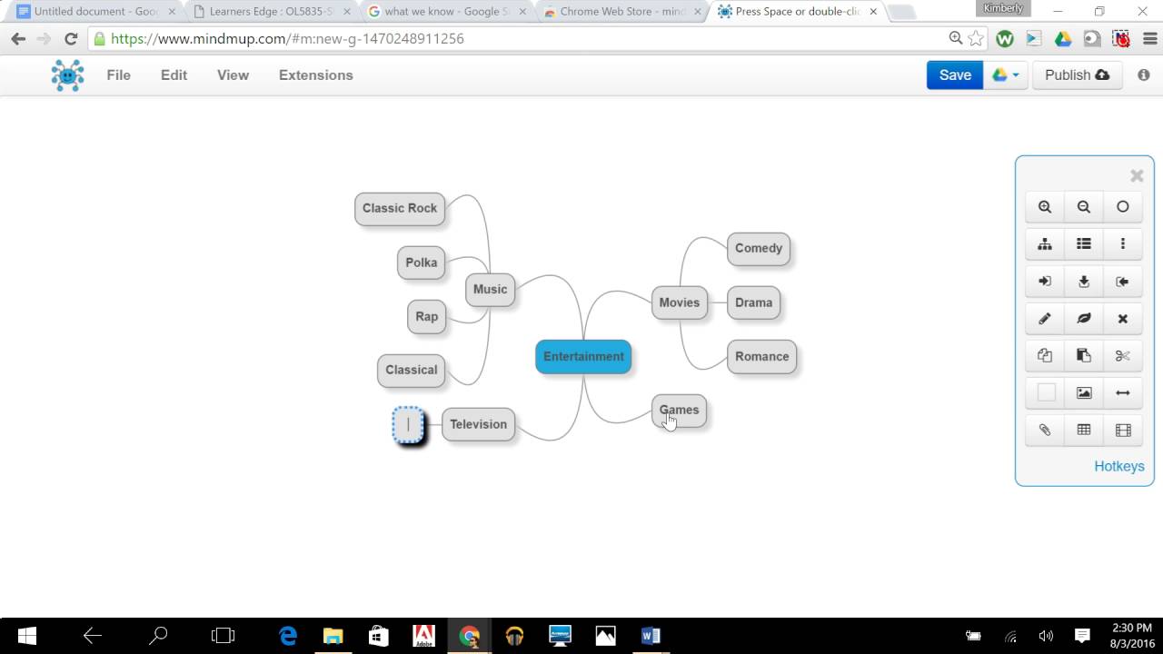 Mindmup Instructions