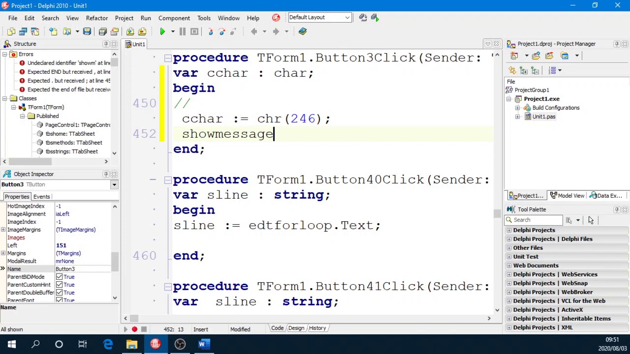 Gr10 built in Delphi functions 4 Aug