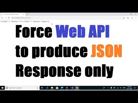 Web API 5; Force Web API to send JSON response