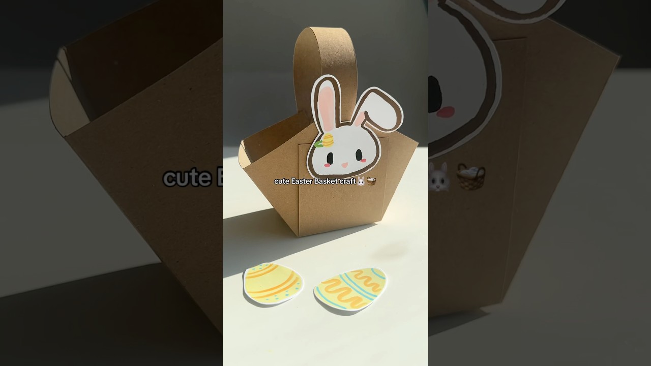 🐰🧺diy EASY Easter BASKET #diy #giftidea #craft #easter #diybasket #spring #eastercraft #easycraft