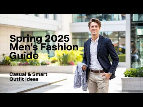 Spring 2025 Men’s Fashion Guide Casual & Smart Outfit Ideas