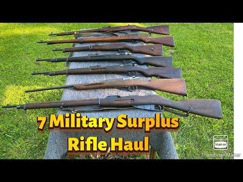 7 Military Surplus Rifle Haul