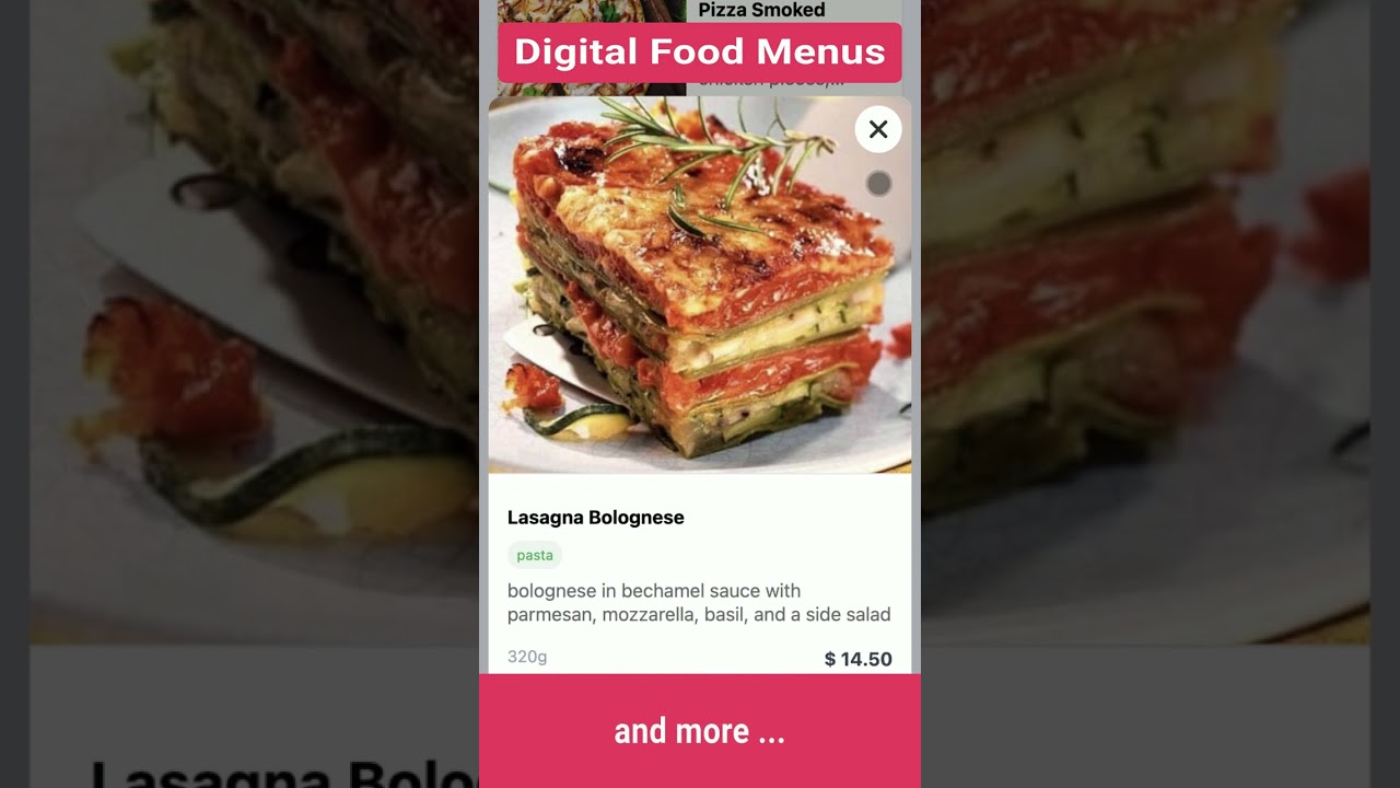 Digital food menus are much better than slow PDF menus