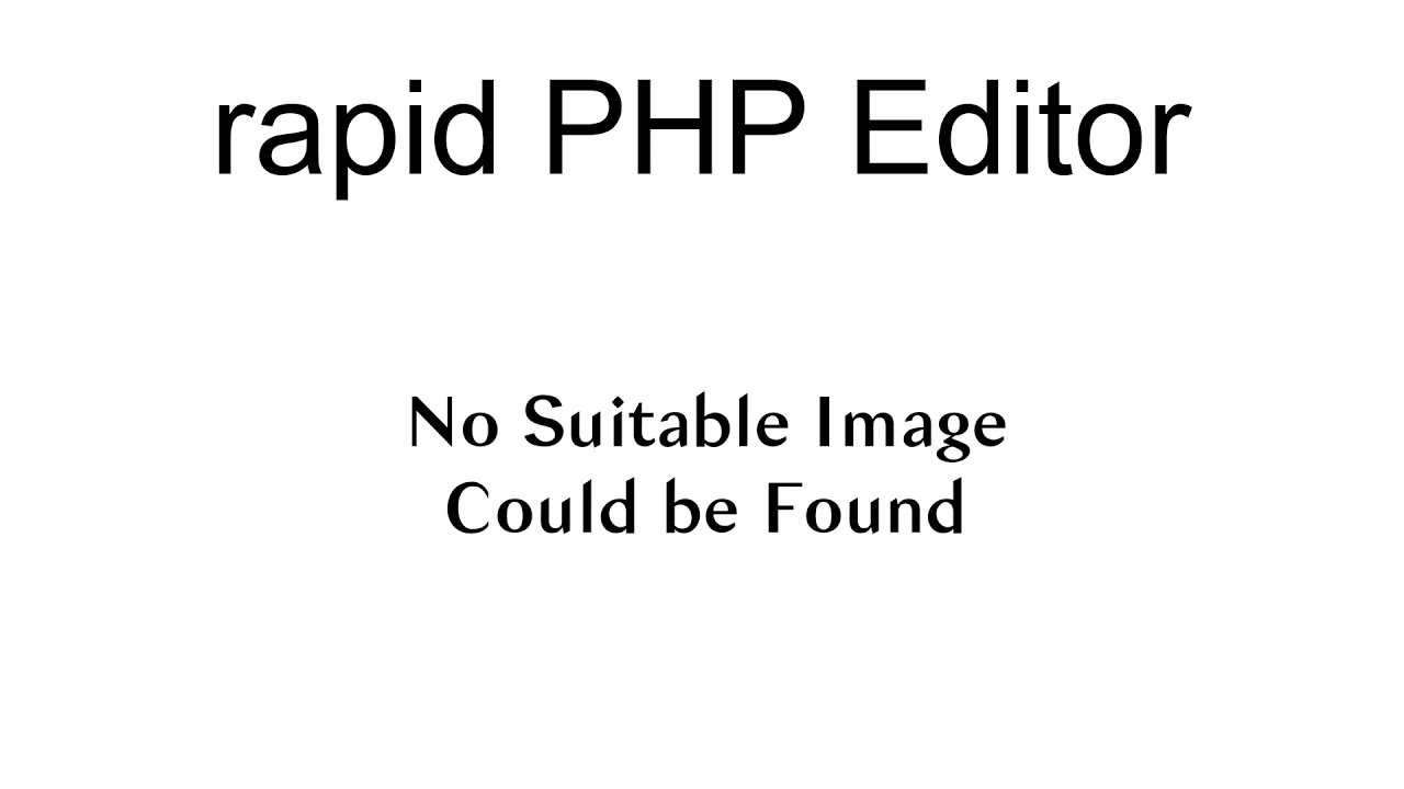 Rapid Php Editor